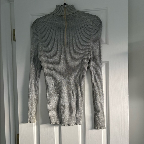Sweaters | Vintage Silver Stretch Turtleneck | Poshmark